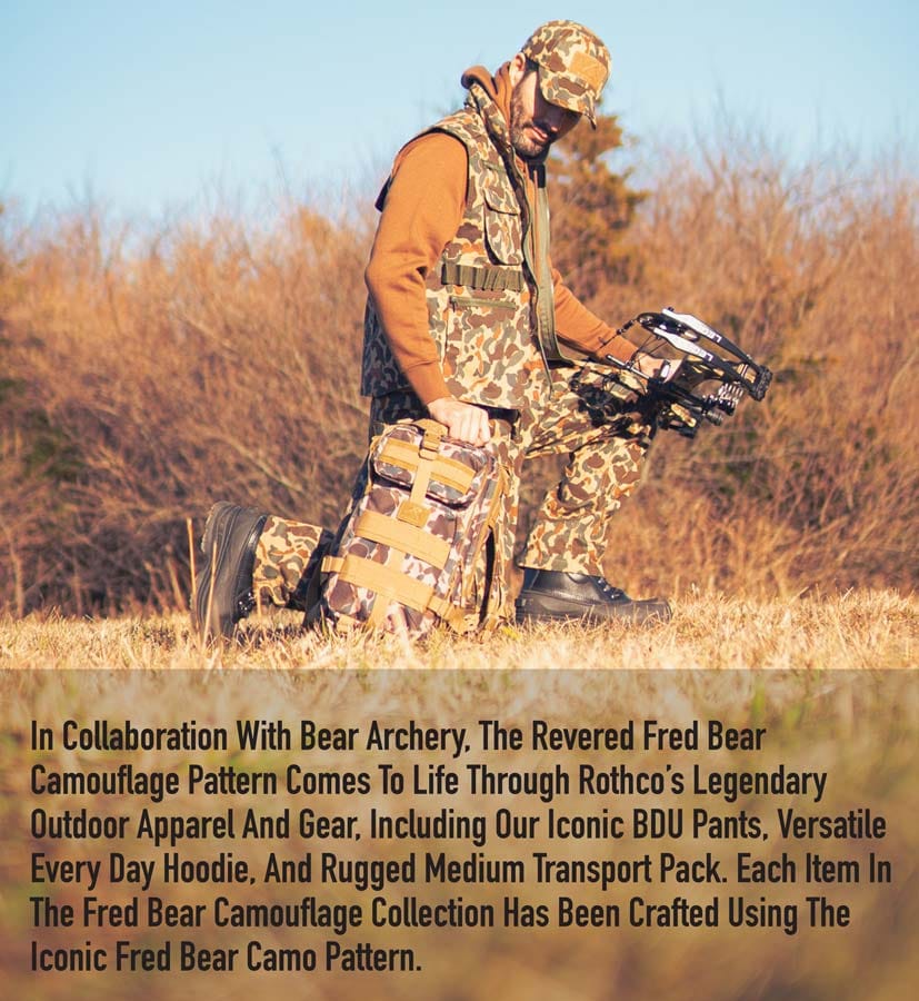 Bear Archery Fred Bear Camo Medium Transport Pack - The 556